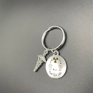 Rad Tech Life Keychain, Radiology, Graduation, Skeleton, Xray Tech ...