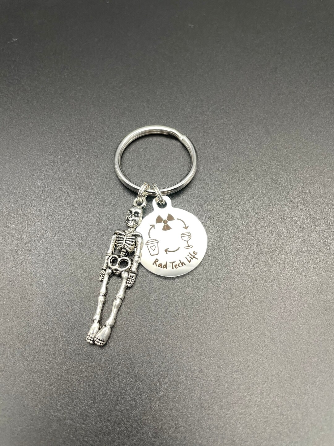 Rad Tech Life Keychain, Radiology, Graduation, Skeleton, Xray Tech ...