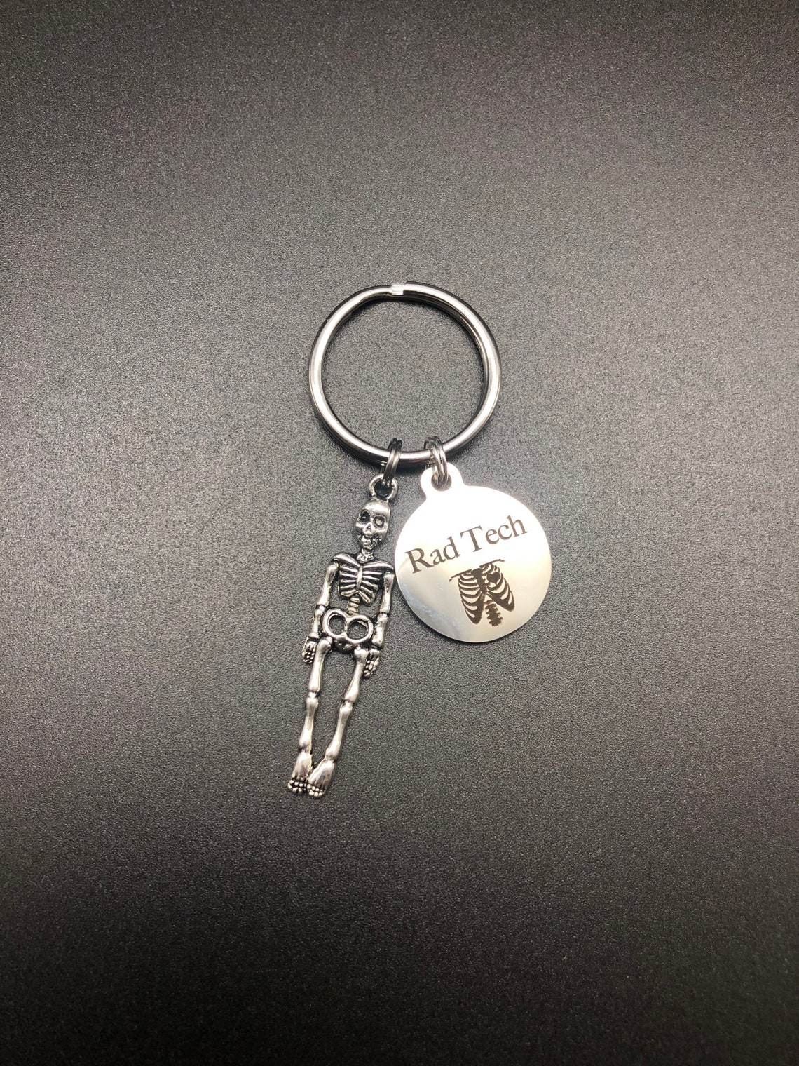 Rad Tech Gift Bundle Rad Tech and Skeleton Keychain | Etsy