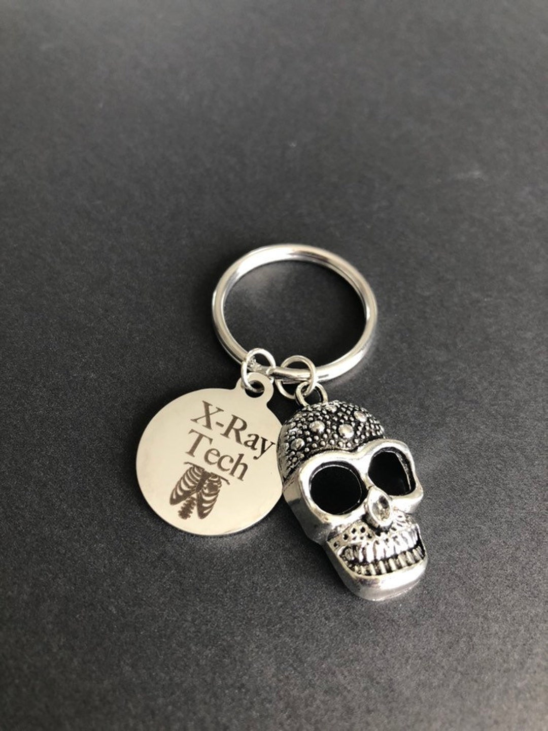 Xray Tech Gift, Xray Tech Keychain, Skull Radiology Graduation Skeleton ...