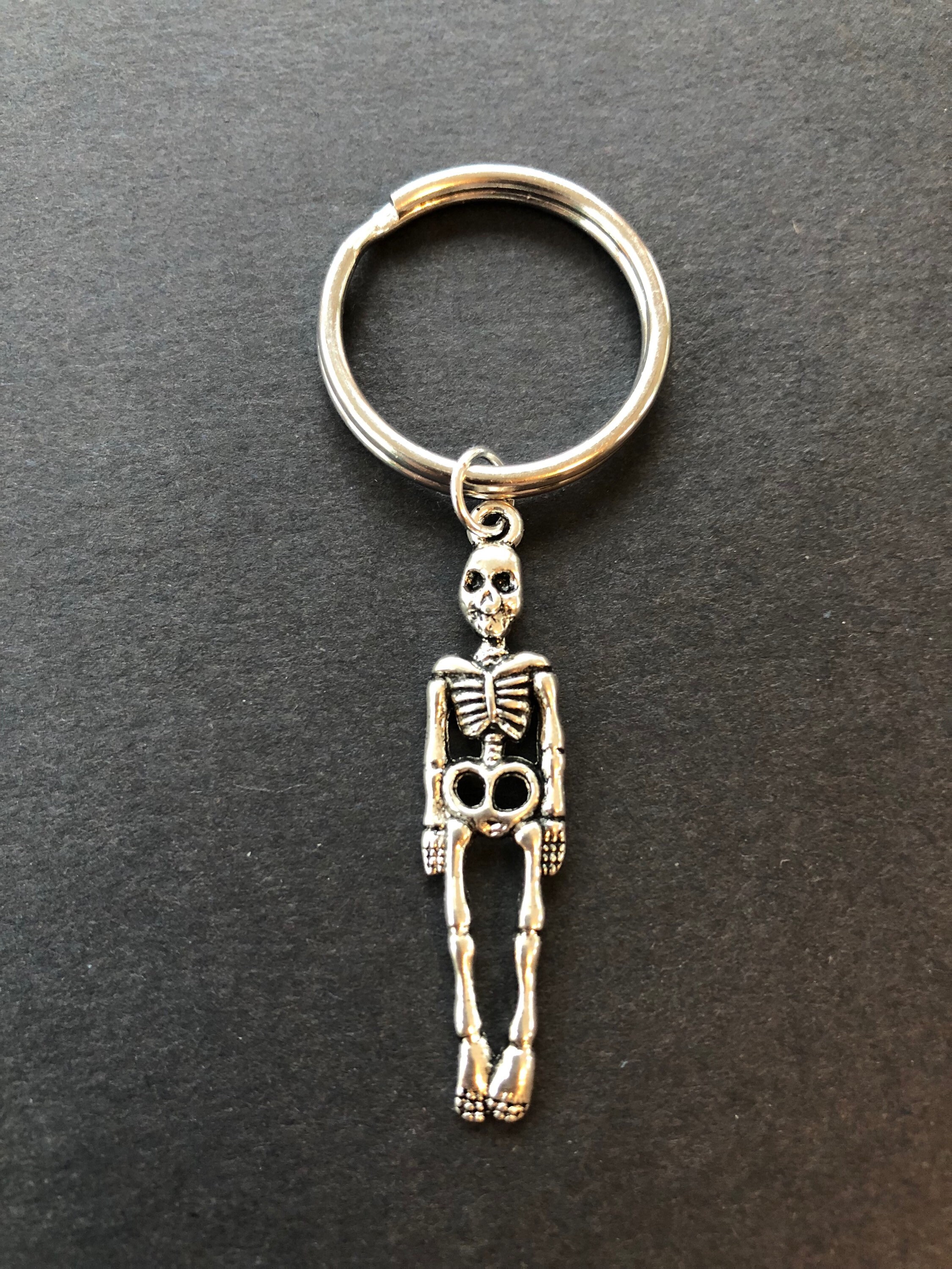 Xray Tech Gift Skeleton Keychain Caduceus Medical Symbol Skull - Etsy