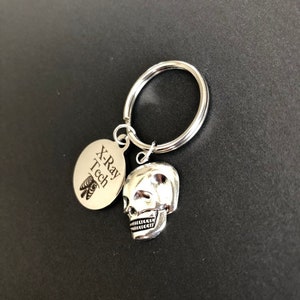 Xray Tech Gift, Xray Tech Keychain, Skull Radiology Graduation Skeleton ...