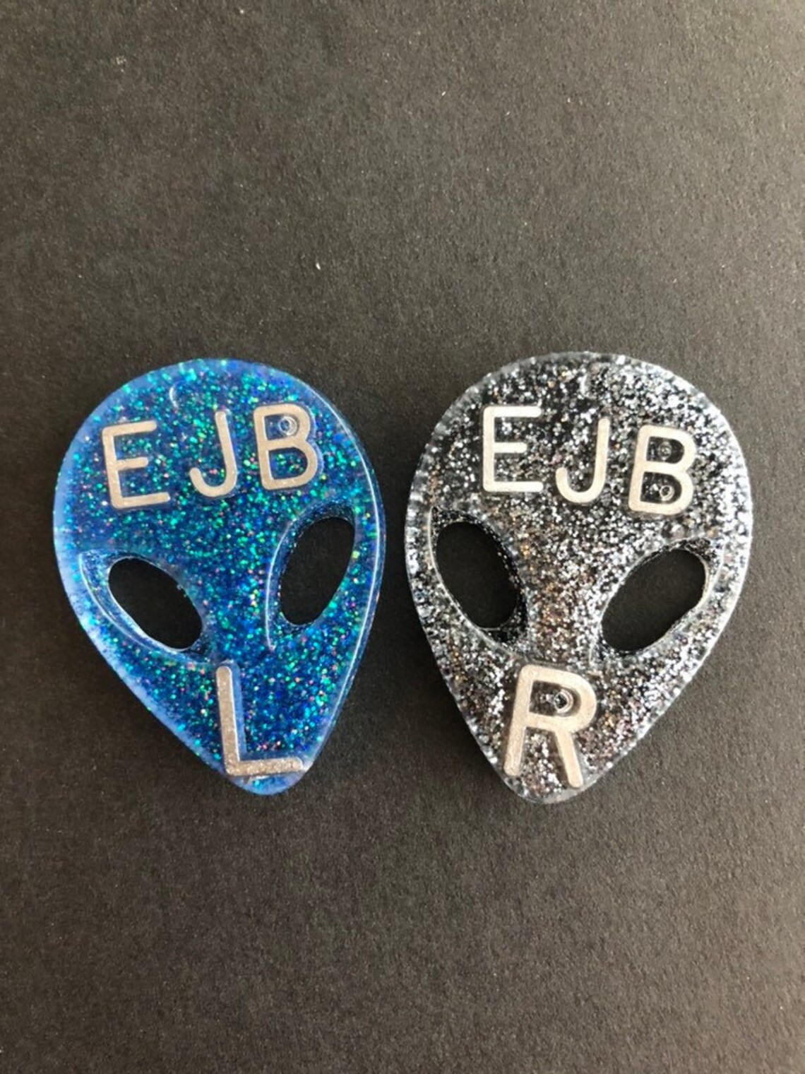Alien Xray Markers With Initials Glitter | Etsy