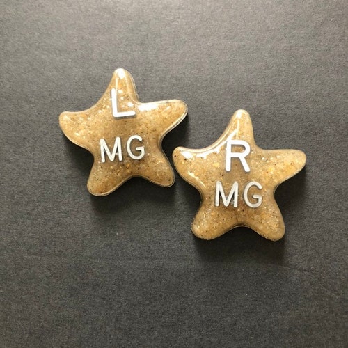 Mermaid Xray Markers With 2 or 3 Initials Rectangle Glitter - Etsy