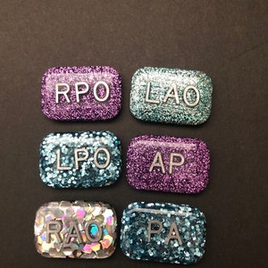 Rao Rpo Lao Lpo, Ap, Pa, Positional Xray Markers, Rectangle, Glitter, X ...