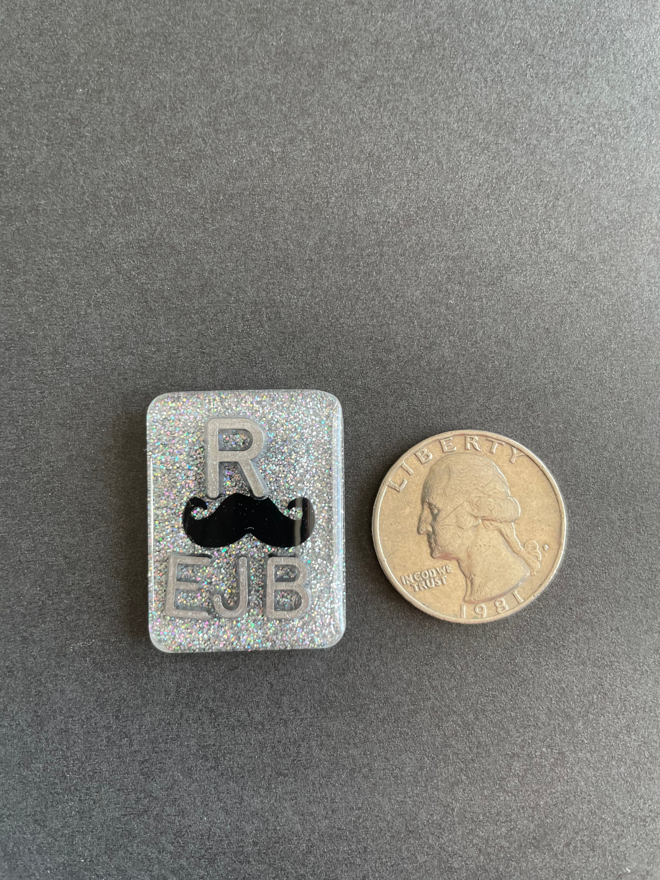 Mustache Xray Markers With 2 or 3 Initials Rectangle Funny - Etsy