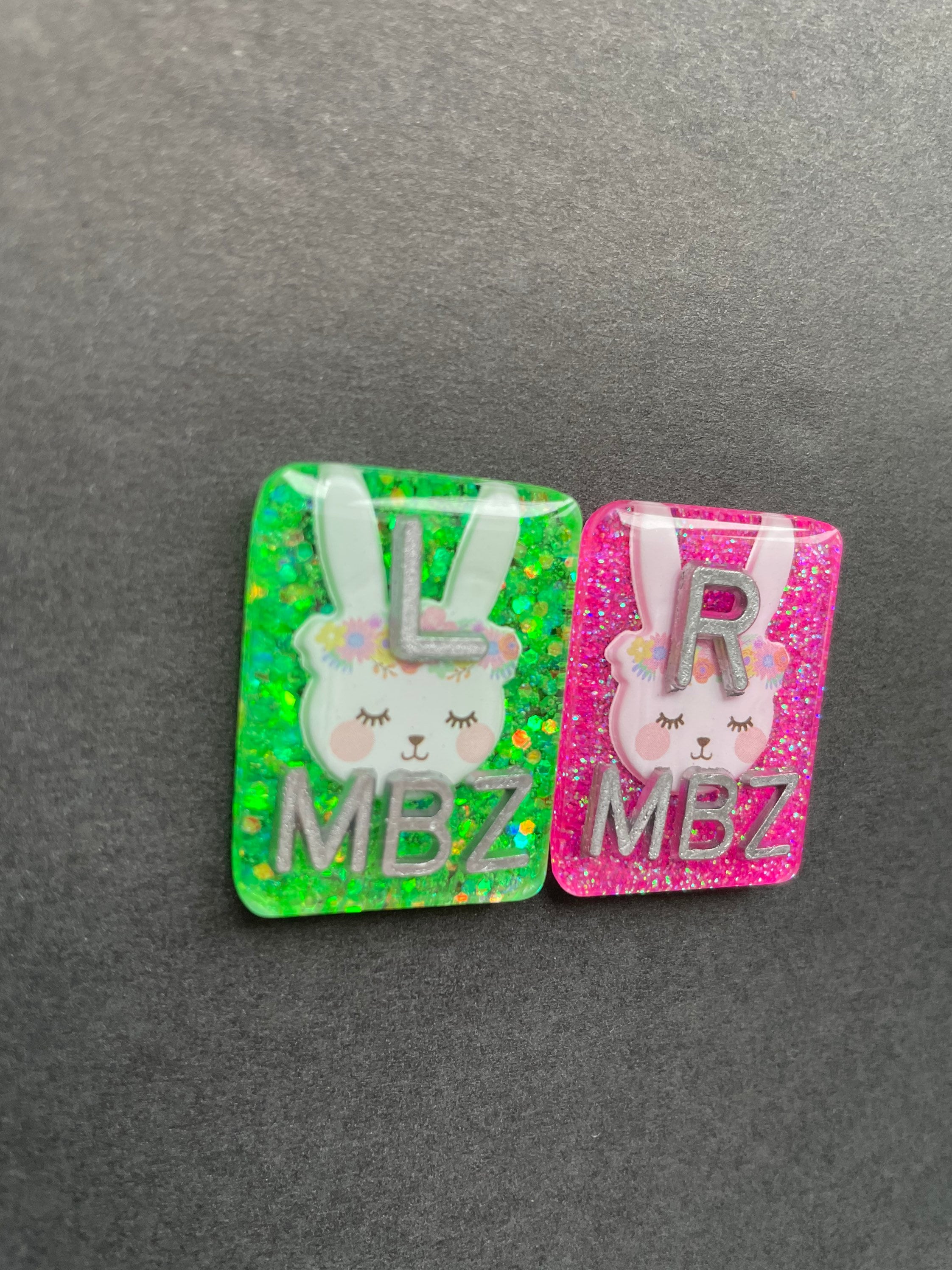 Bunny Xray Markers, Easter, Spring, Flowers, With 2 or 3 Initials - Etsy