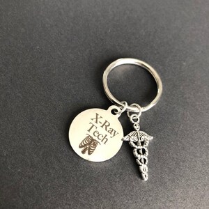 Xray Tech Gift Xray Tech Keychain Skull Radiology Graduation - Etsy