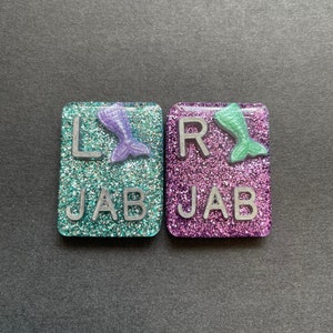 Mermaid Xray Markers, With 2 or 3 Initials, Rectangle, Glitter - Etsy