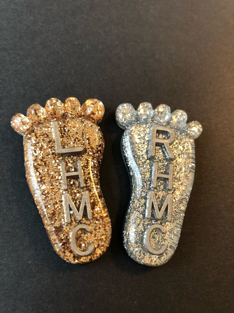 Cute Feet Xray Markers 3 Initials Glitter Podiatry - Etsy