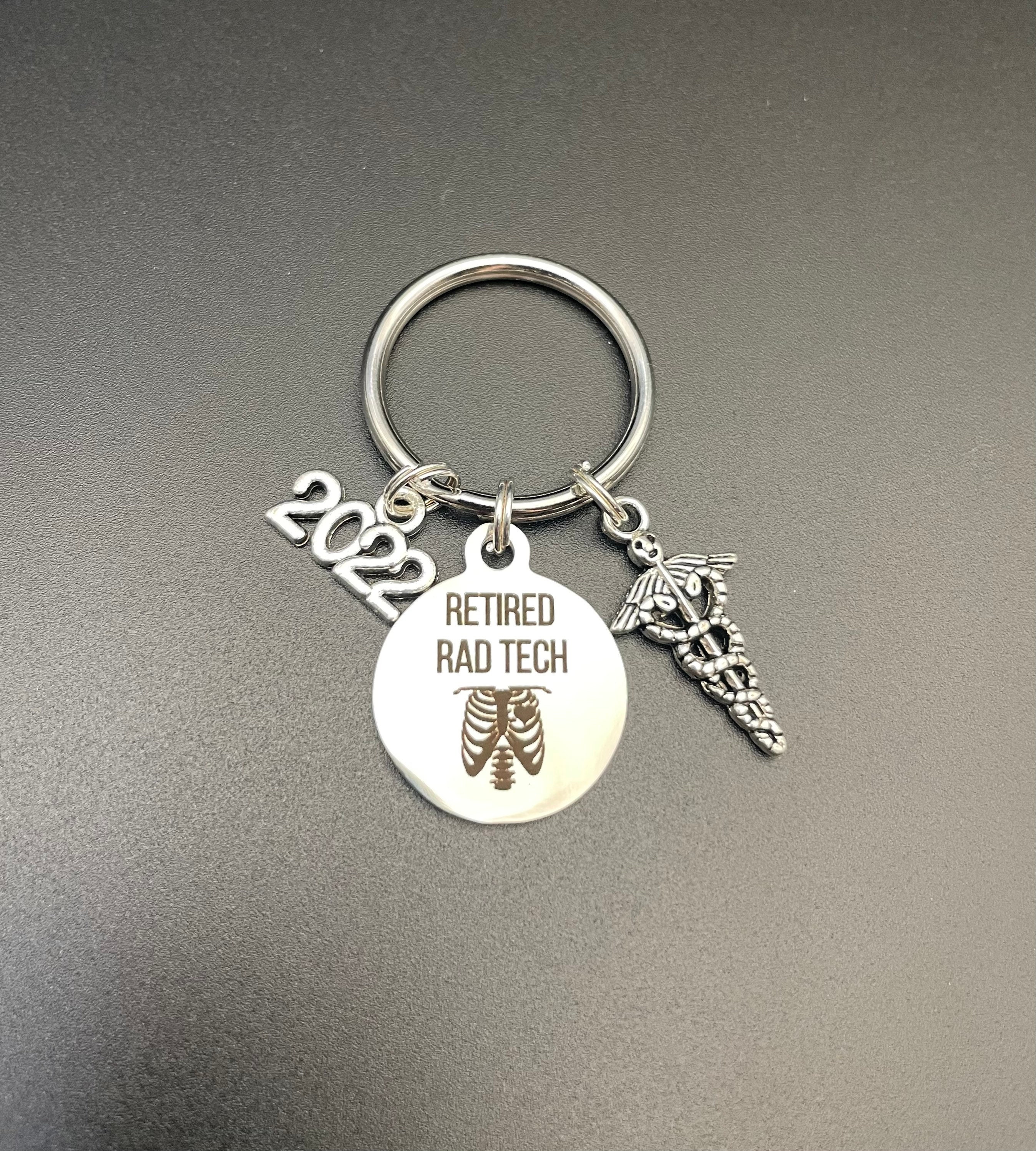 Rad Tech Retirement Gift, 2025, X-ray Tech Keychain, Radiology, Xray ...