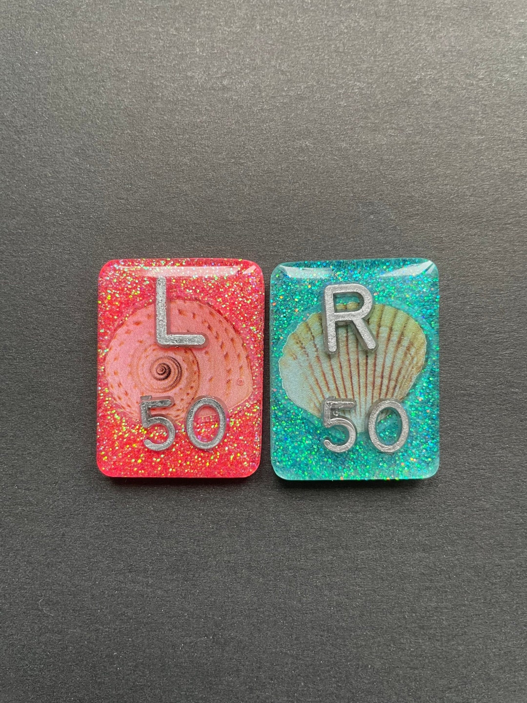 Seashell Xray Markers, With 2 or 3 Initials, Rectangle, Glitter, Sea ...
