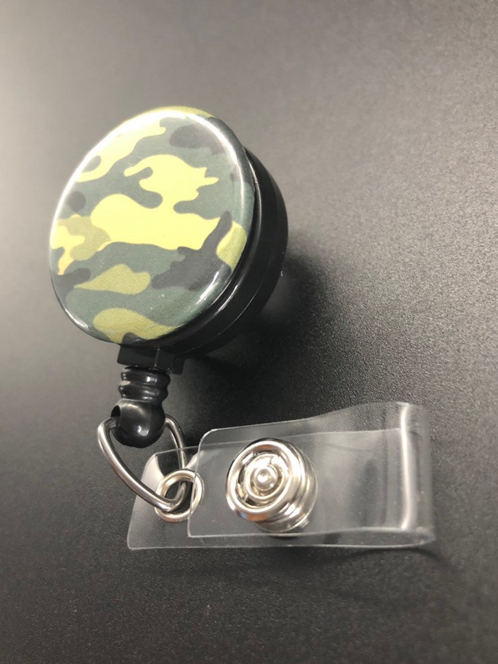 Camo Retractable ID Badge Holder, Camouflage, Hunting, Army - Etsy