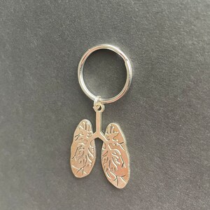Lungs Keychain, Medical, Gift, Anatomy, Thorax, Pulmonary ...