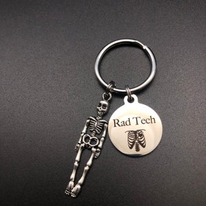 Rad Tech Keychain, Radiology, Graduation, Medical Caduceus, Xray Tech ...