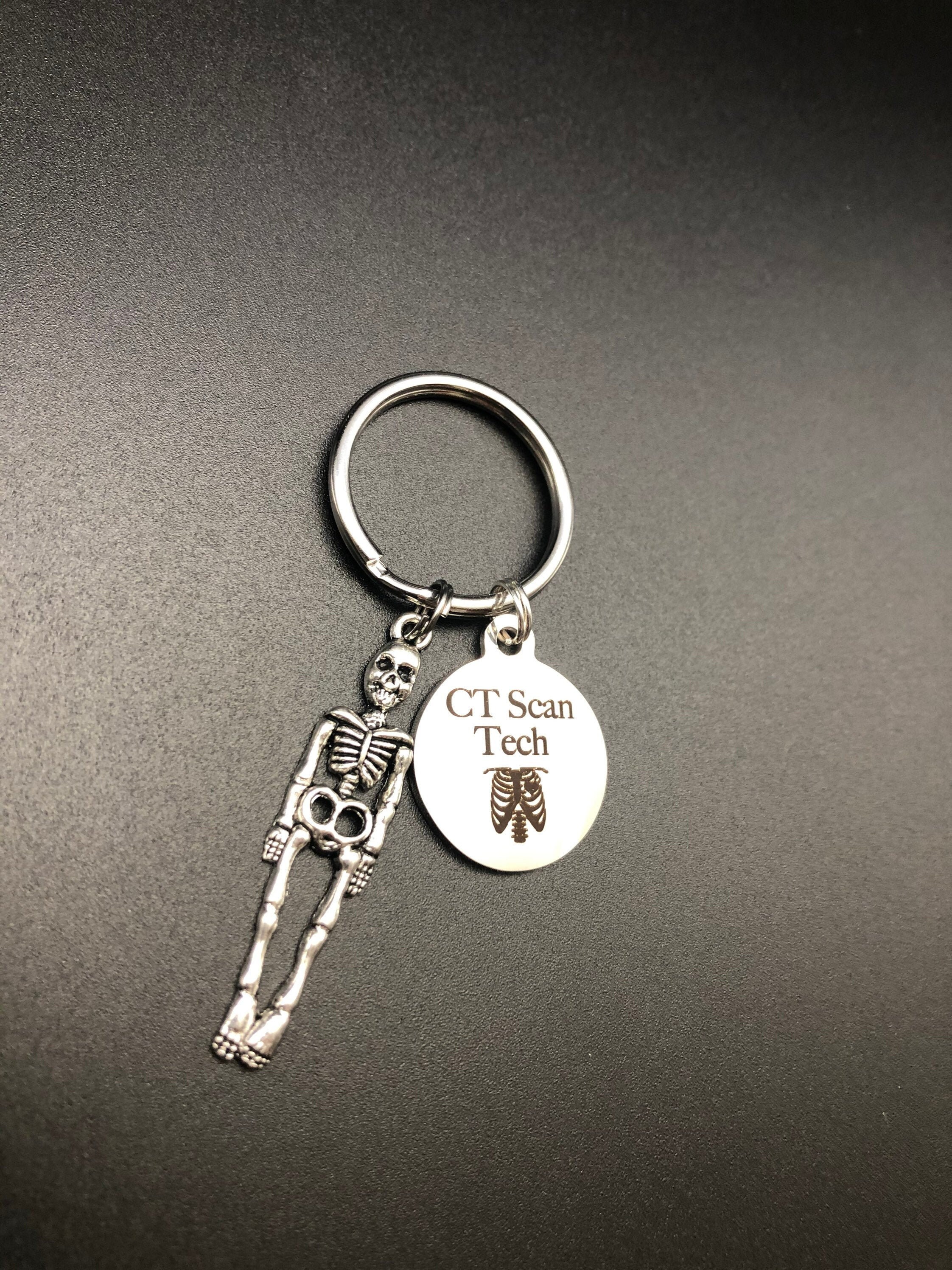 CT Scan Tech Keychain Radiology Graduation Skeleton | Etsy