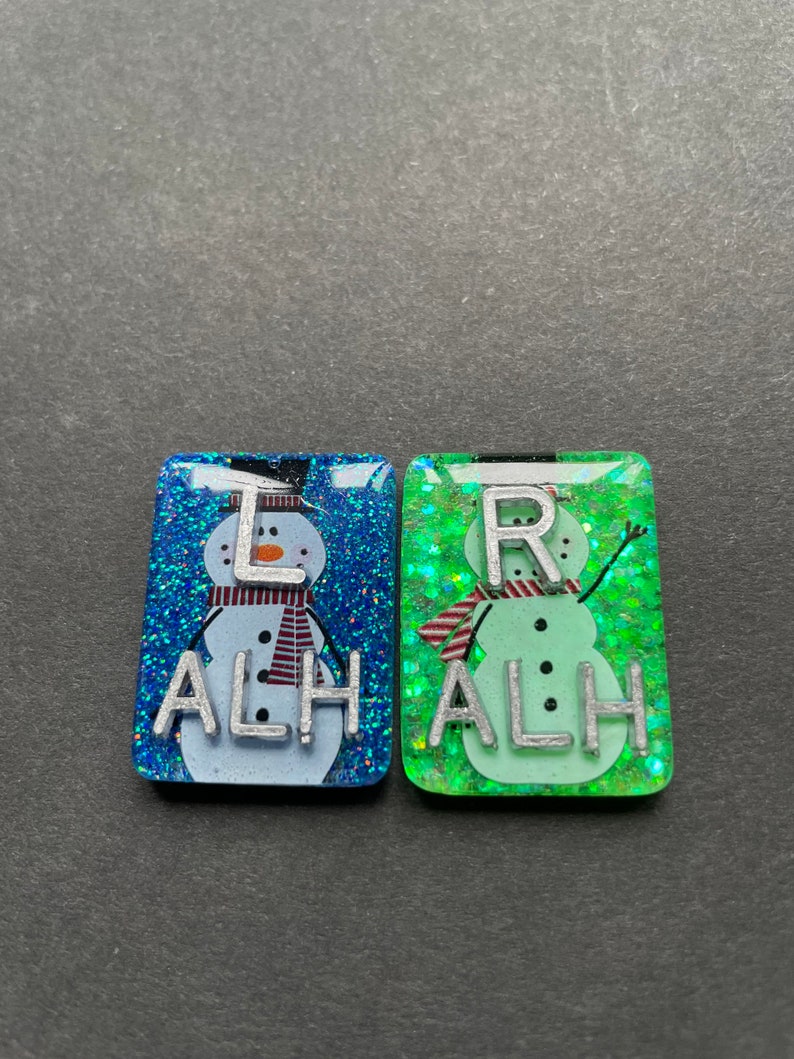 Snowman Xray Markers With 2 or 3 Initials Rectangle - Etsy
