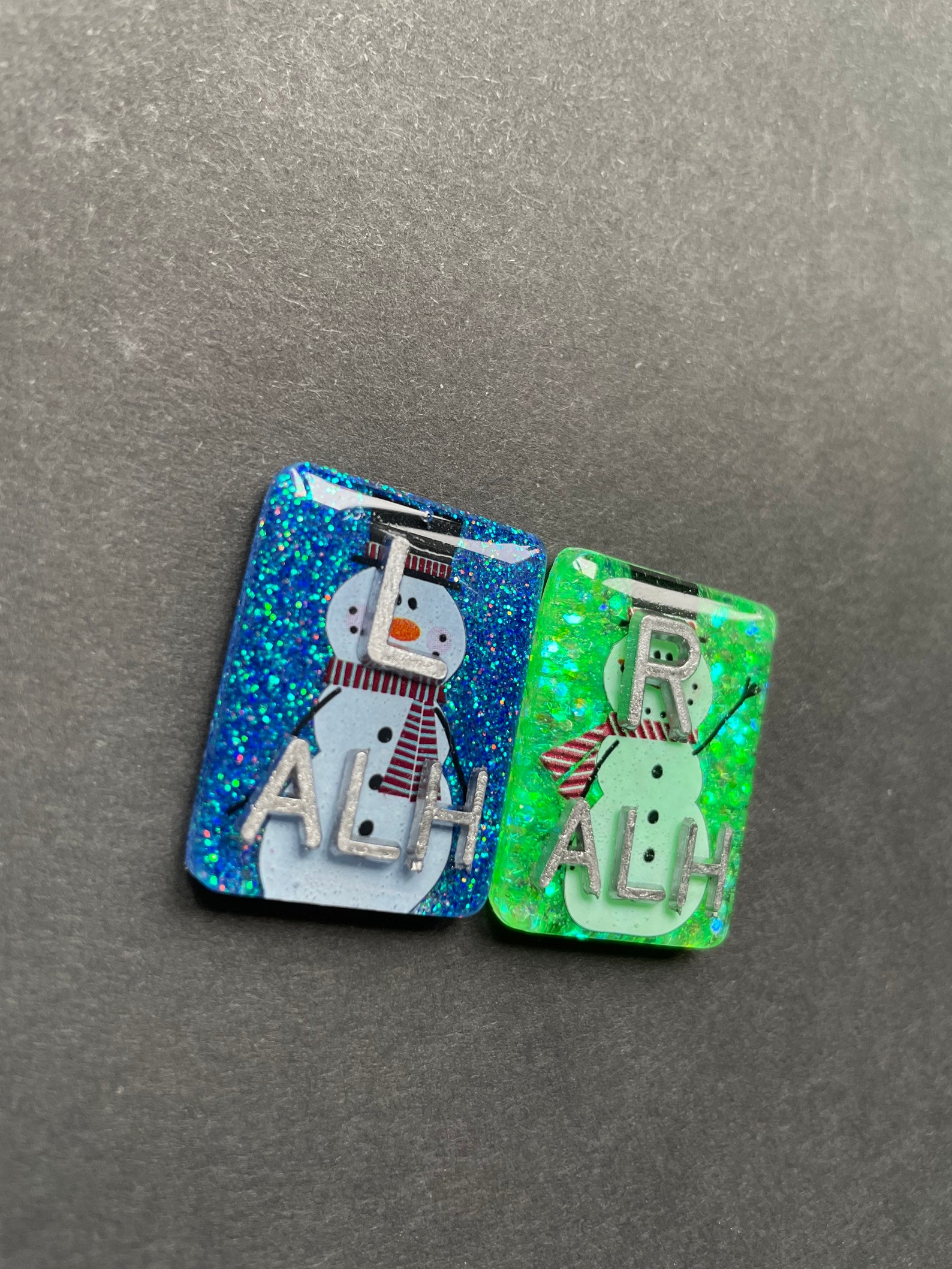 Snowman Xray Markers With 2 or 3 Initials Rectangle - Etsy