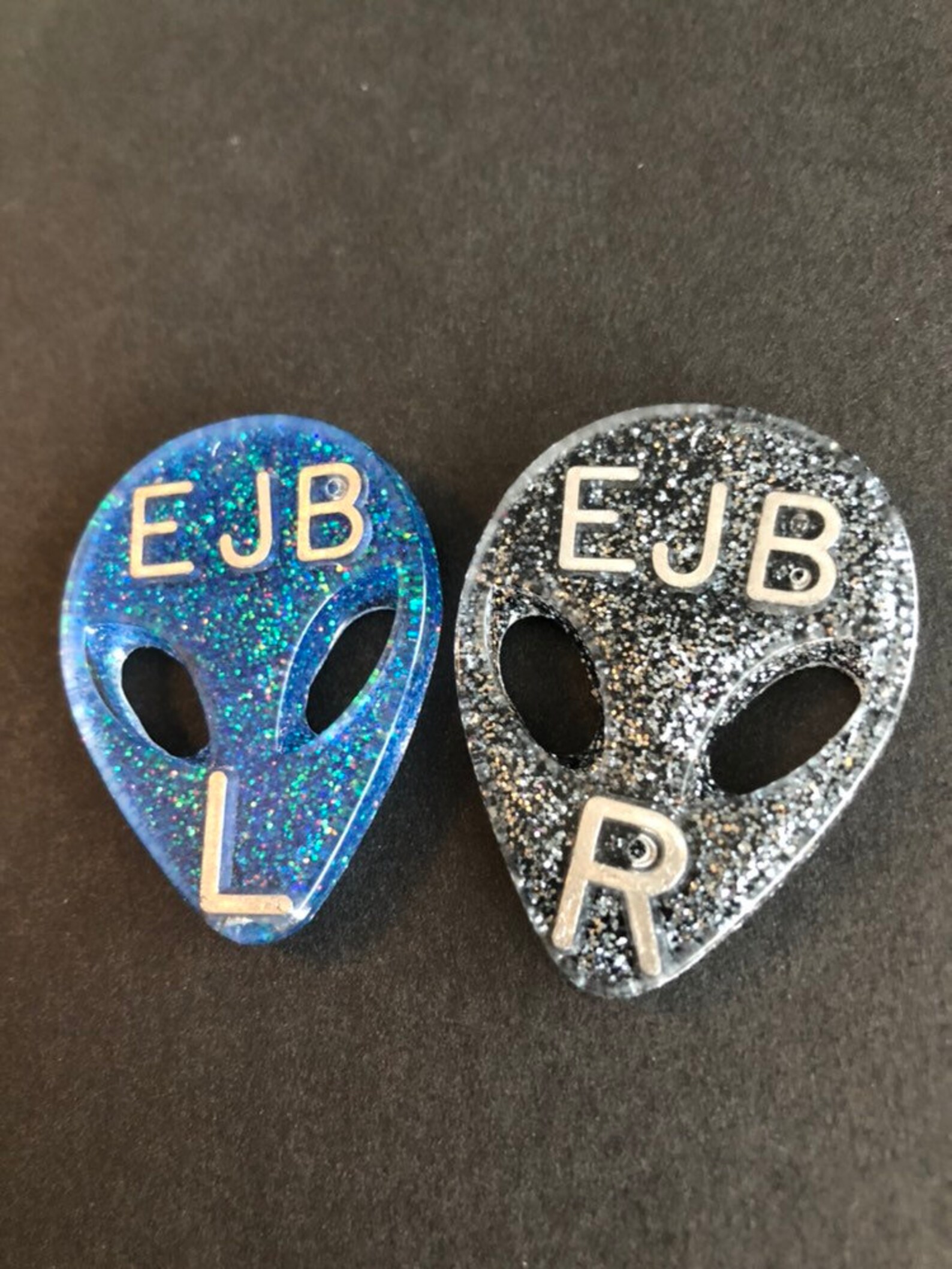 Alien Xray Markers With Initials Glitter - Etsy