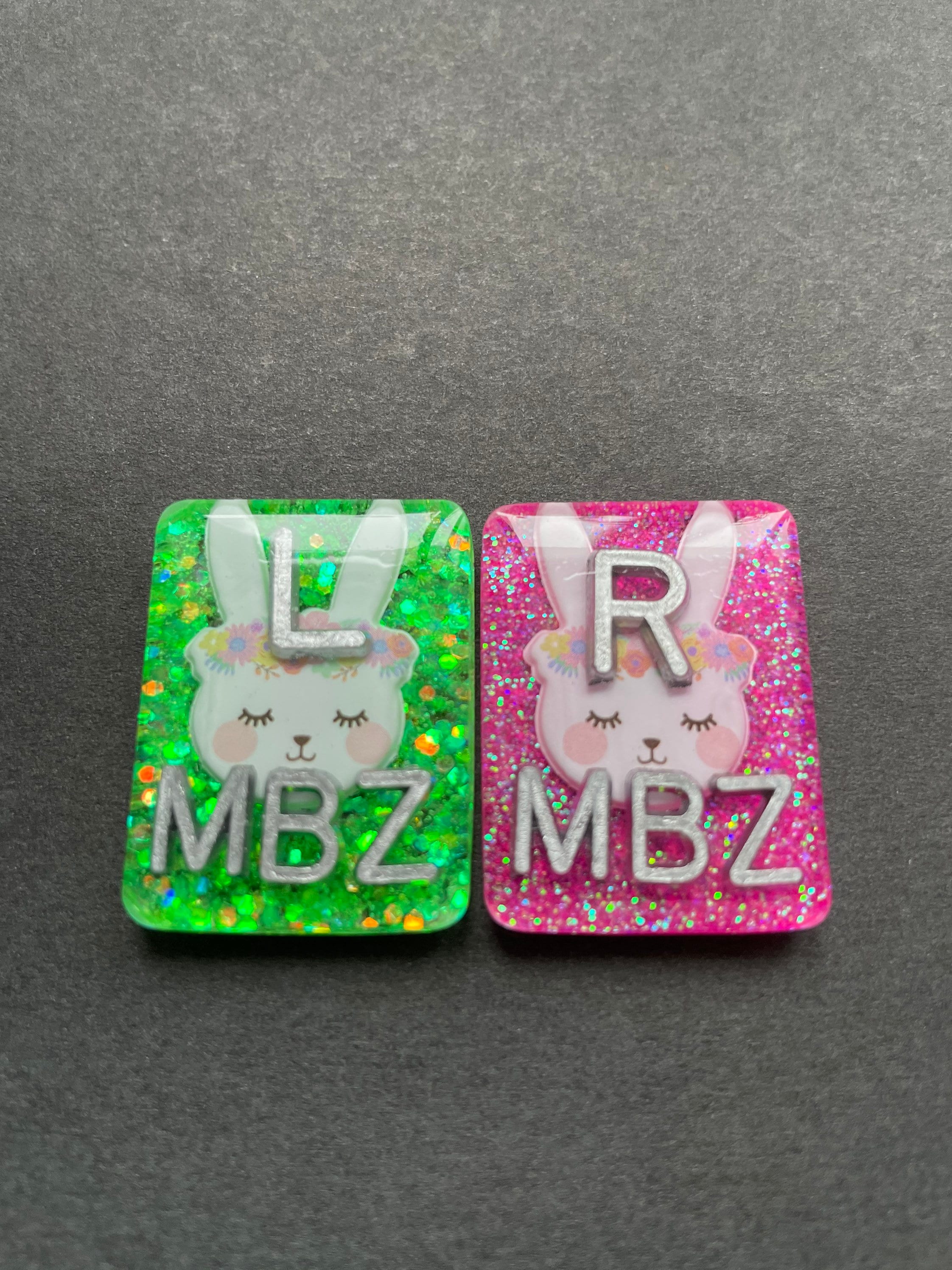 Bunny Xray Markers, Easter, Spring, Flowers, With 2 or 3 Initials - Etsy