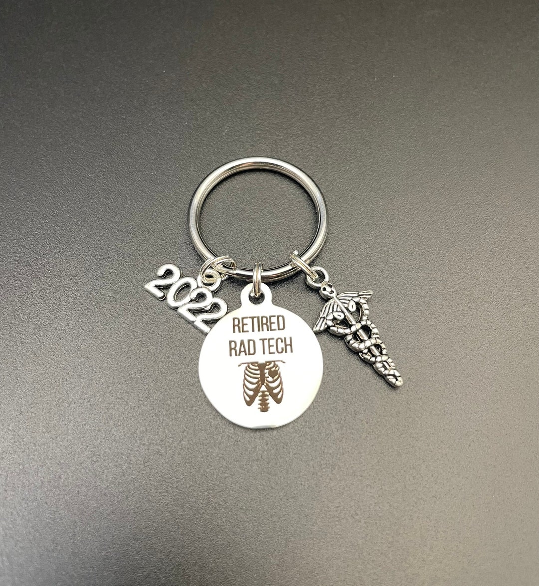 Rad Tech Retirement Gift, 2024, X-ray Tech Keychain, Radiology, Xray ...