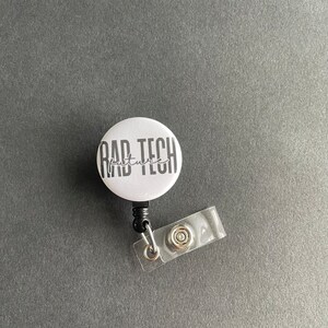 Future Rad Tech Badge Holder, Retractable ID Badge Reel, Radiology ...