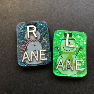 Snowman Xray Markers With 2 or 3 Initials Rectangle | Etsy