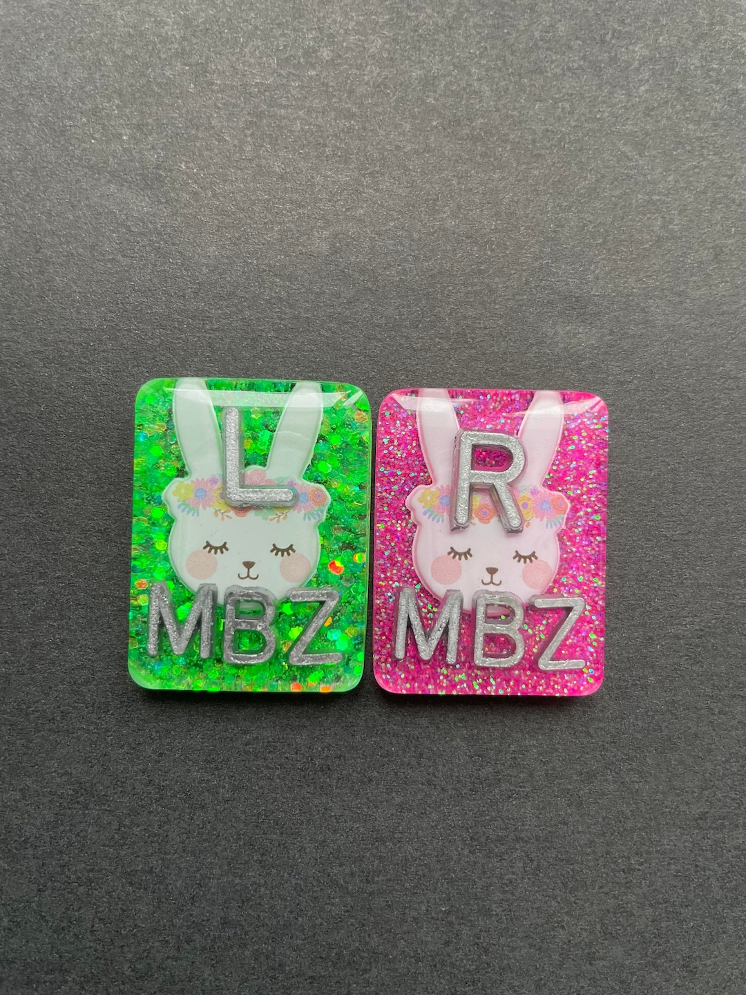 Bunny Xray Markers, Easter, Spring, Flowers, With 2 or 3 Initials - Etsy