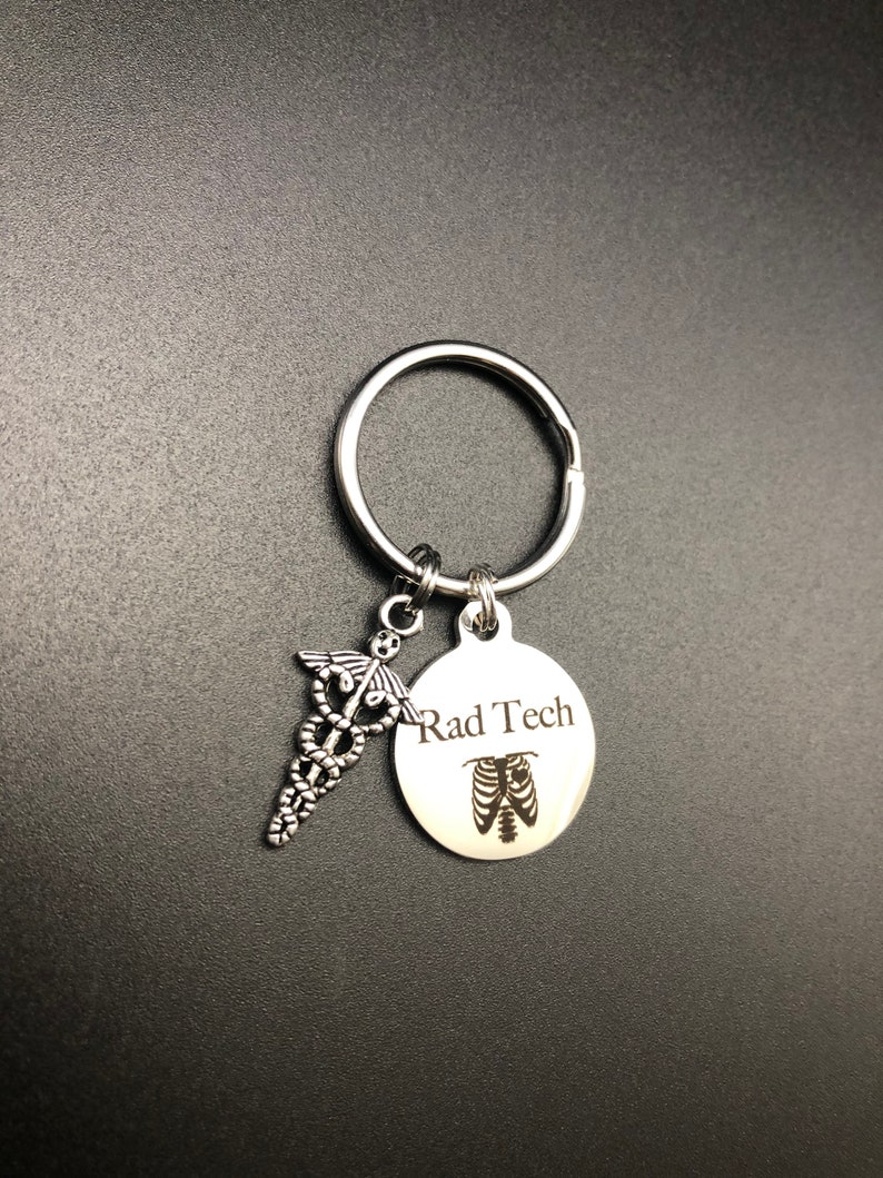 Rad Tech Keychain Radiology Graduation Medical Caduceus - Etsy