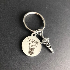 Xray Tech Gift Xray Tech Keychain Skull Radiology Graduation - Etsy