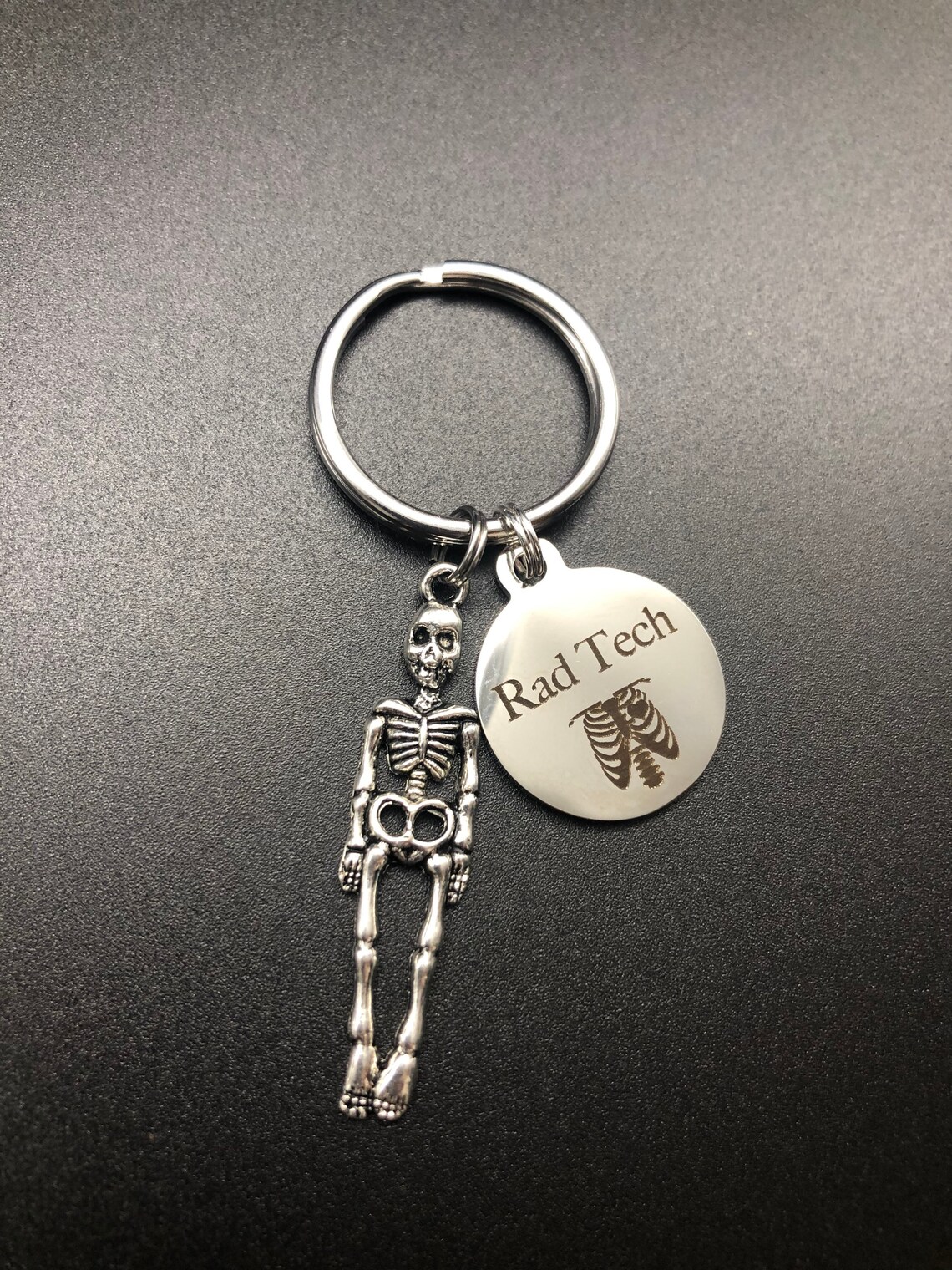 Rad Tech Gift Bundle Rad Tech and Skeleton Keychain | Etsy