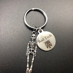 Rad Tech Gift Bundle, Rad Tech and Skeleton Keychain, Radhesive Strips ...