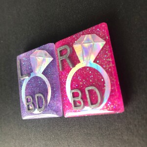 Diamond Ring Xray Markers, With 2 or 3 Initials, Rectangle, Glitter ...