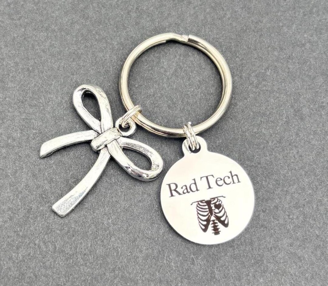 Radiology Keychain, Bow, Coquette, X-ray Tech, Skeleton, Xray, MRI ...