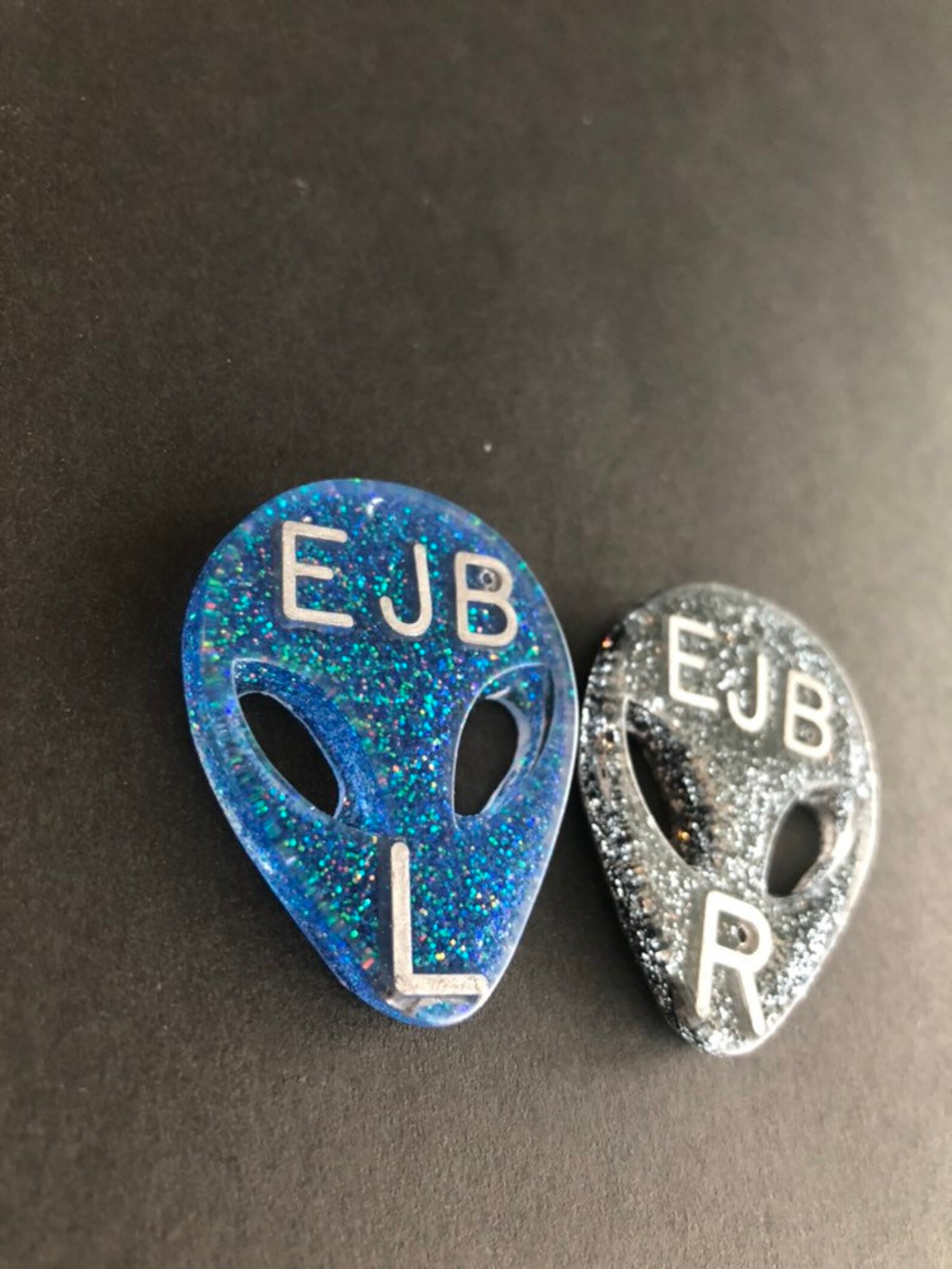 Alien Xray Markers With Initials Glitter - Etsy