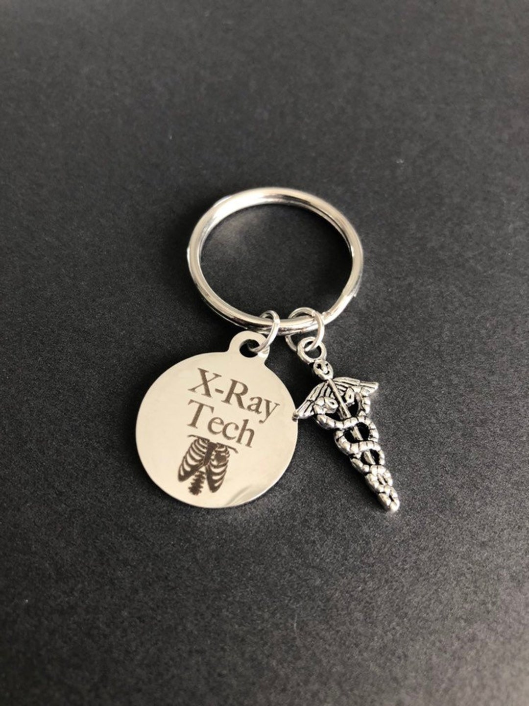 Xray Tech Gift Xray Tech Keychain Skull Radiology Graduation - Etsy