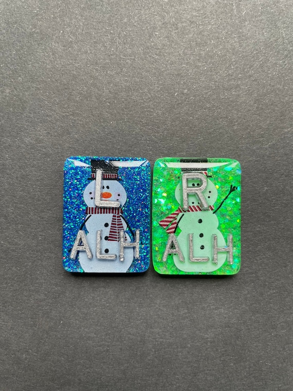 Snowman Xray Markers With 2 or 3 Initials Rectangle - Etsy
