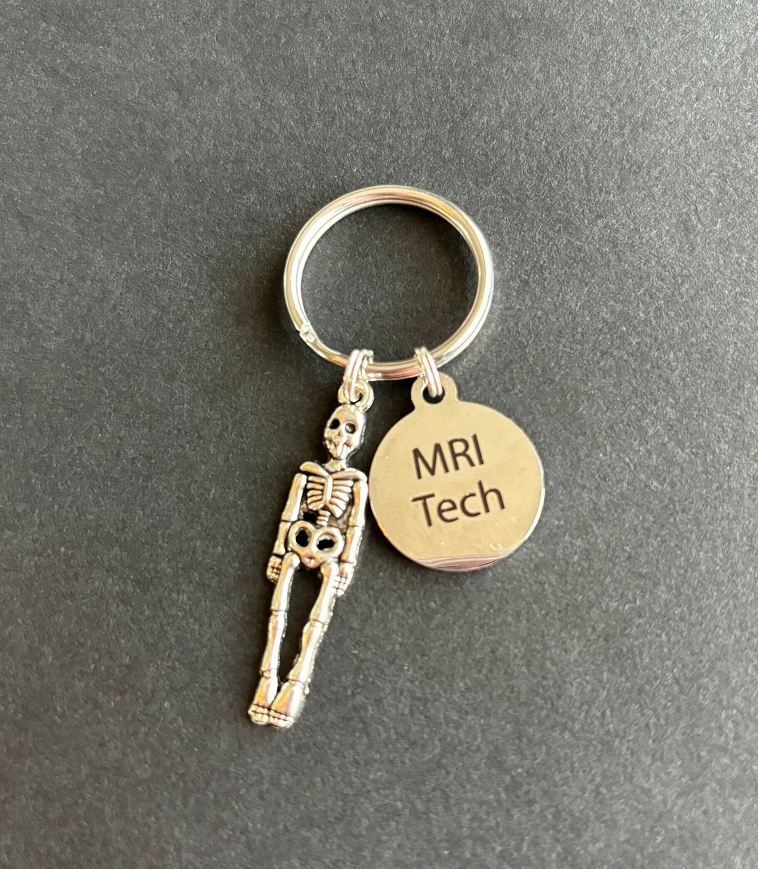 MRI Tech Keychain, Radiology, Graduation, Skeleton, Caduceus, Gift, Rad ...