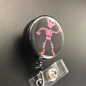 Skeleton Xray Retractable ID Badge Reel Holder - Etsy