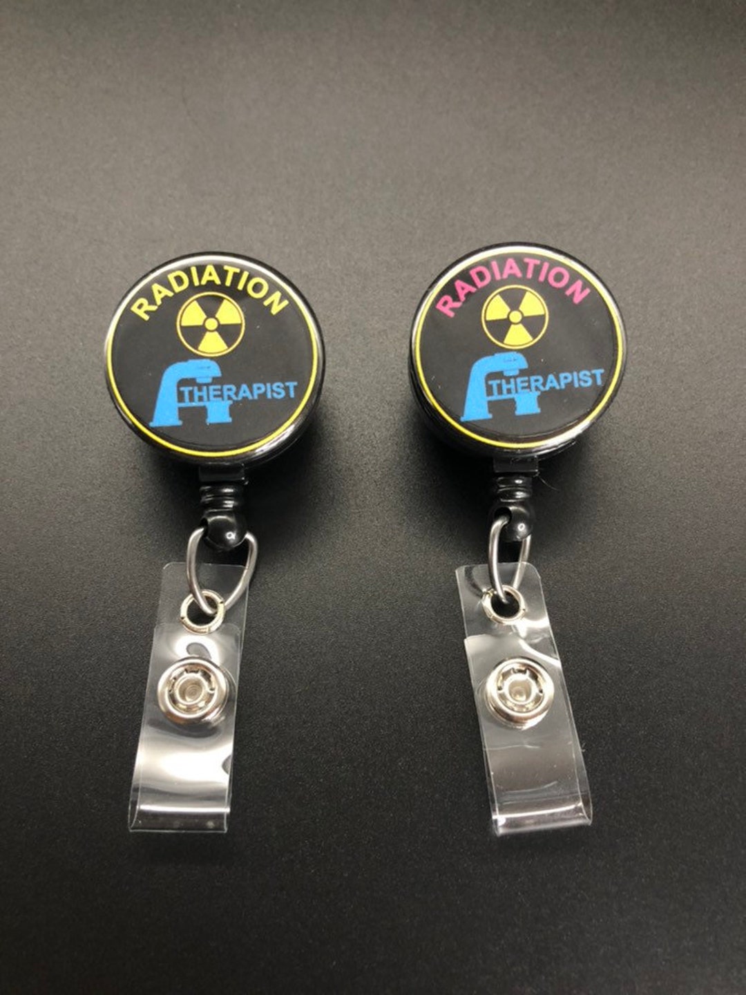 Radiation Therapist Retractable Badge Holder, ID Badge, Radiation ...