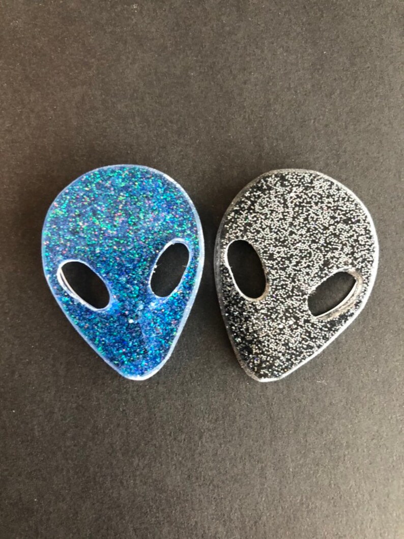 Alien Xray Markers With Initials Glitter - Etsy