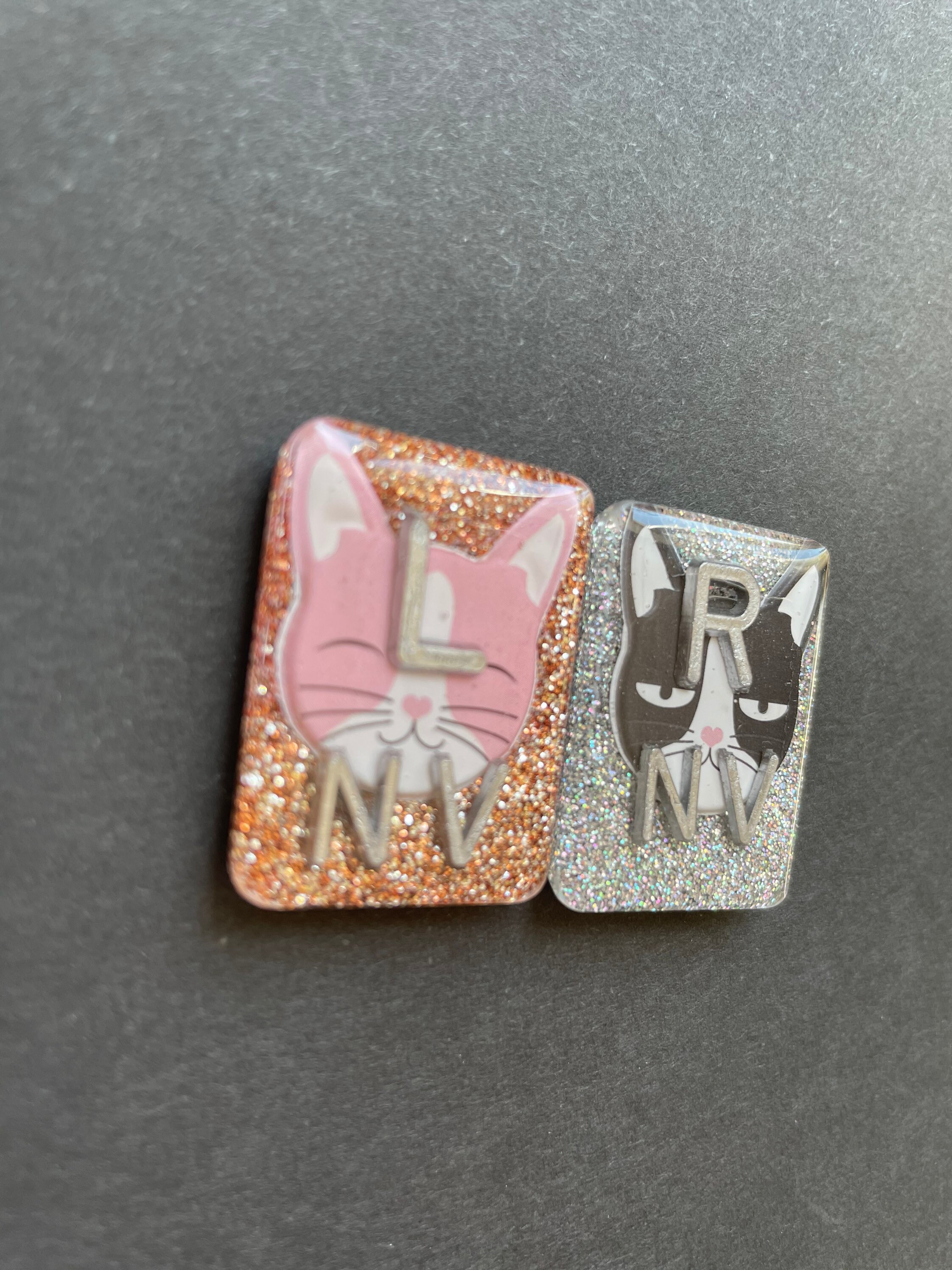 Sassy Cat Xray Markers Rectangle Glitter Cat X-ray Markers - Etsy