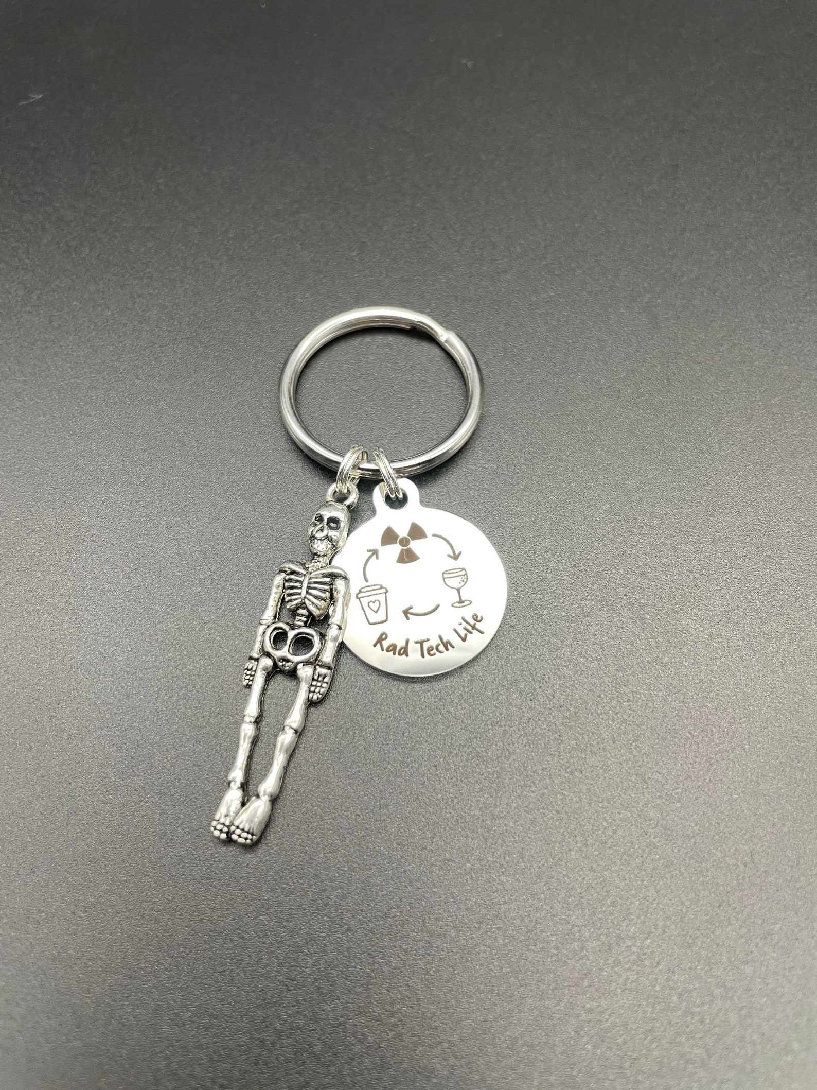 Rad Tech Life Keychain, Radiology, Graduation, Skeleton, Xray Tech ...