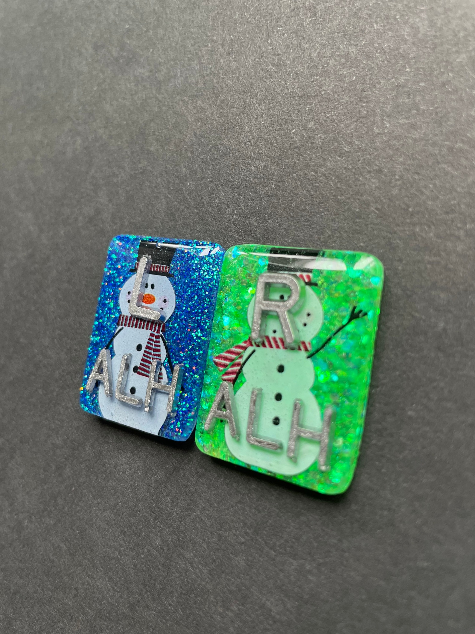Snowman Xray Markers With 2 or 3 Initials Rectangle - Etsy