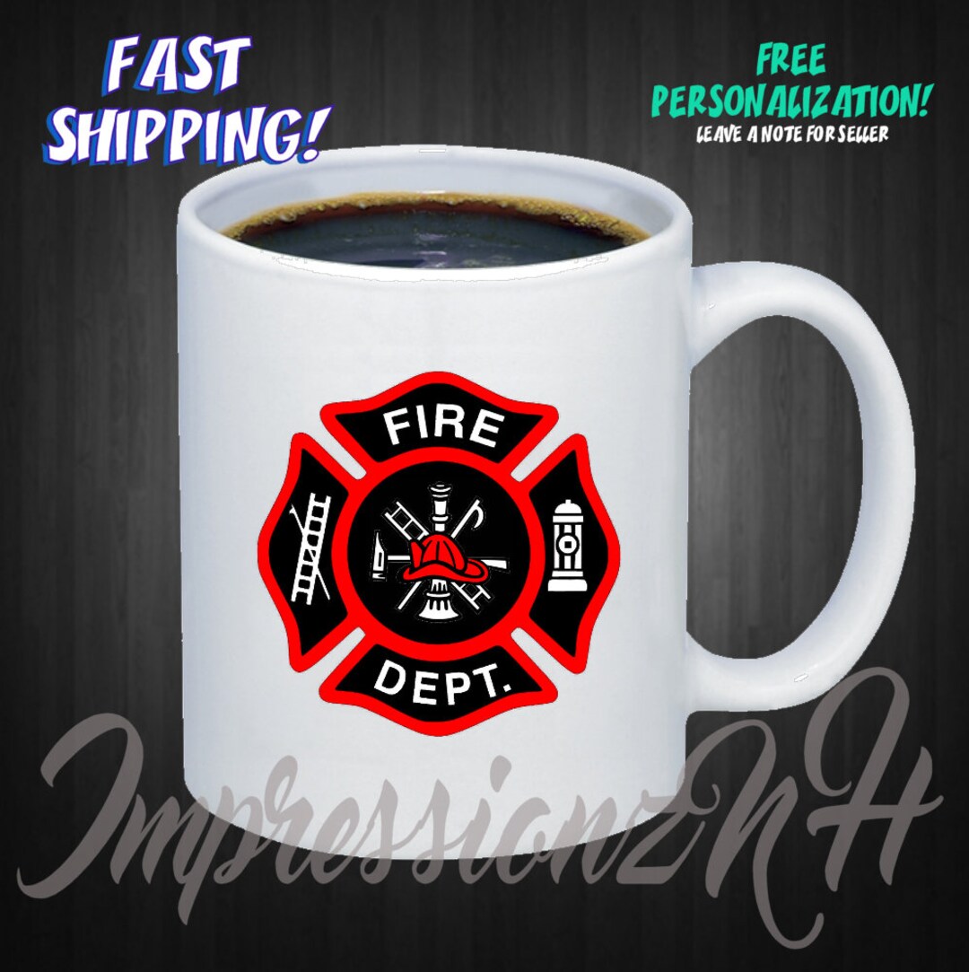 Firefighter Gift - Fire Department Gift - Fire Science - Fireman Mug ...