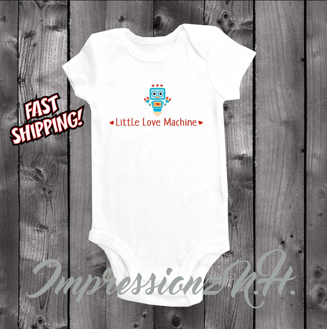 Funny Robot Baby Shirt - Robot Onesie - Little Love Machine - Etsy