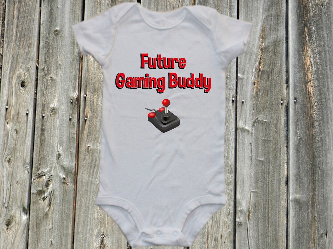 Future Gaming Buddy Baby One-piece Bodysuit Shirt, Nerdy Baby Onesie ...