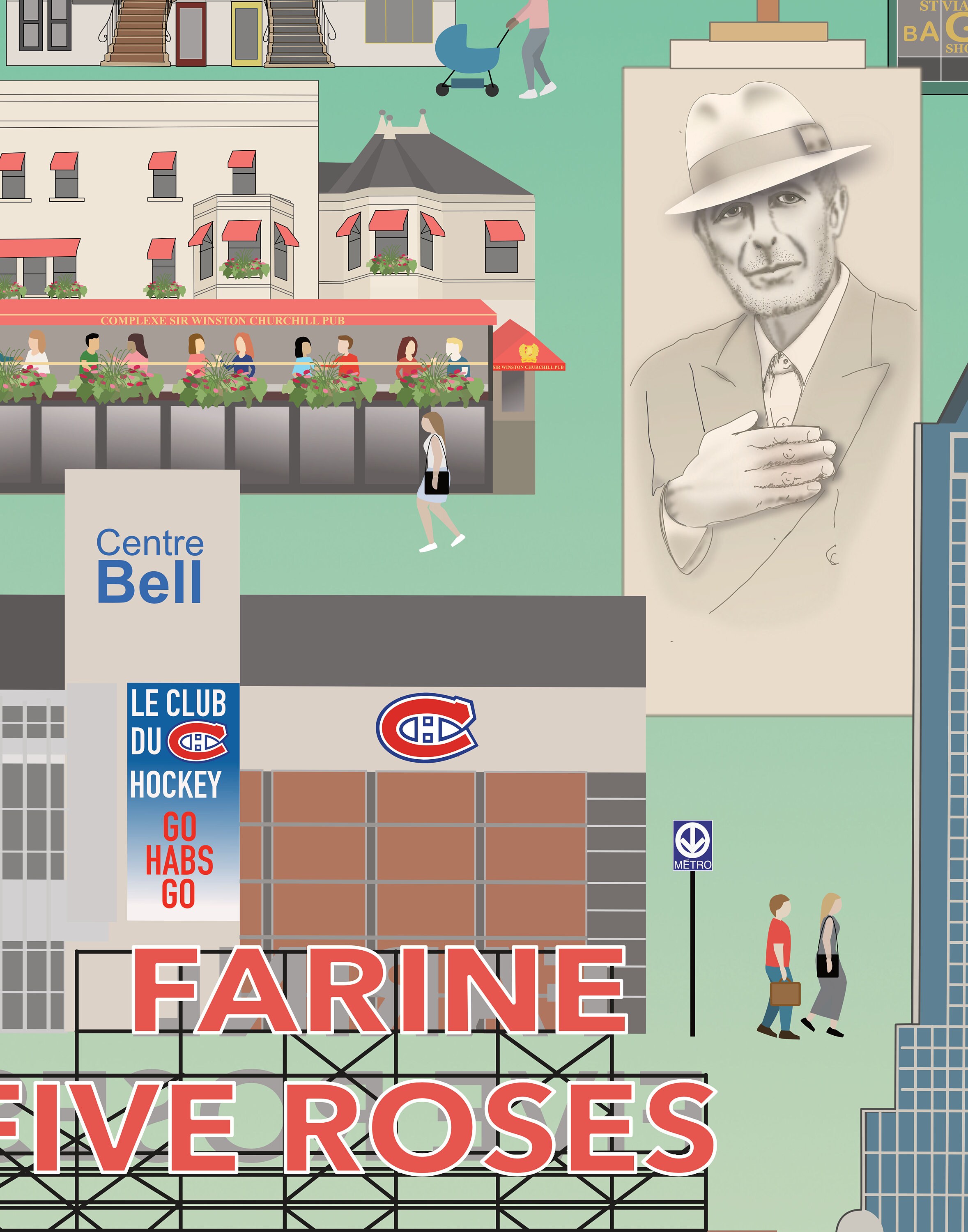 Montreal, Canada, Personalize It! Illustration of Famous and Iconic ...