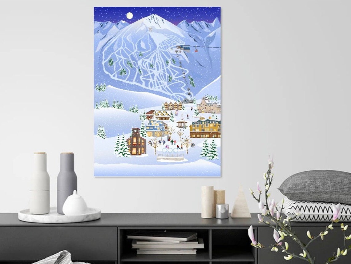 Blackcomb Whistler B.C. Poster - Etsy