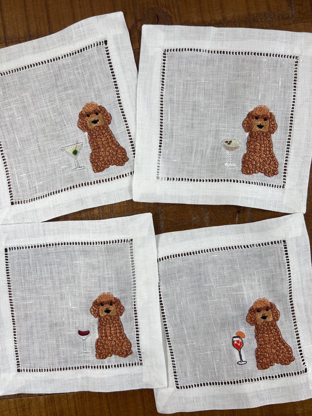 The Tipsy Dog - Cockapoo Cocktail Napkins - Etsy